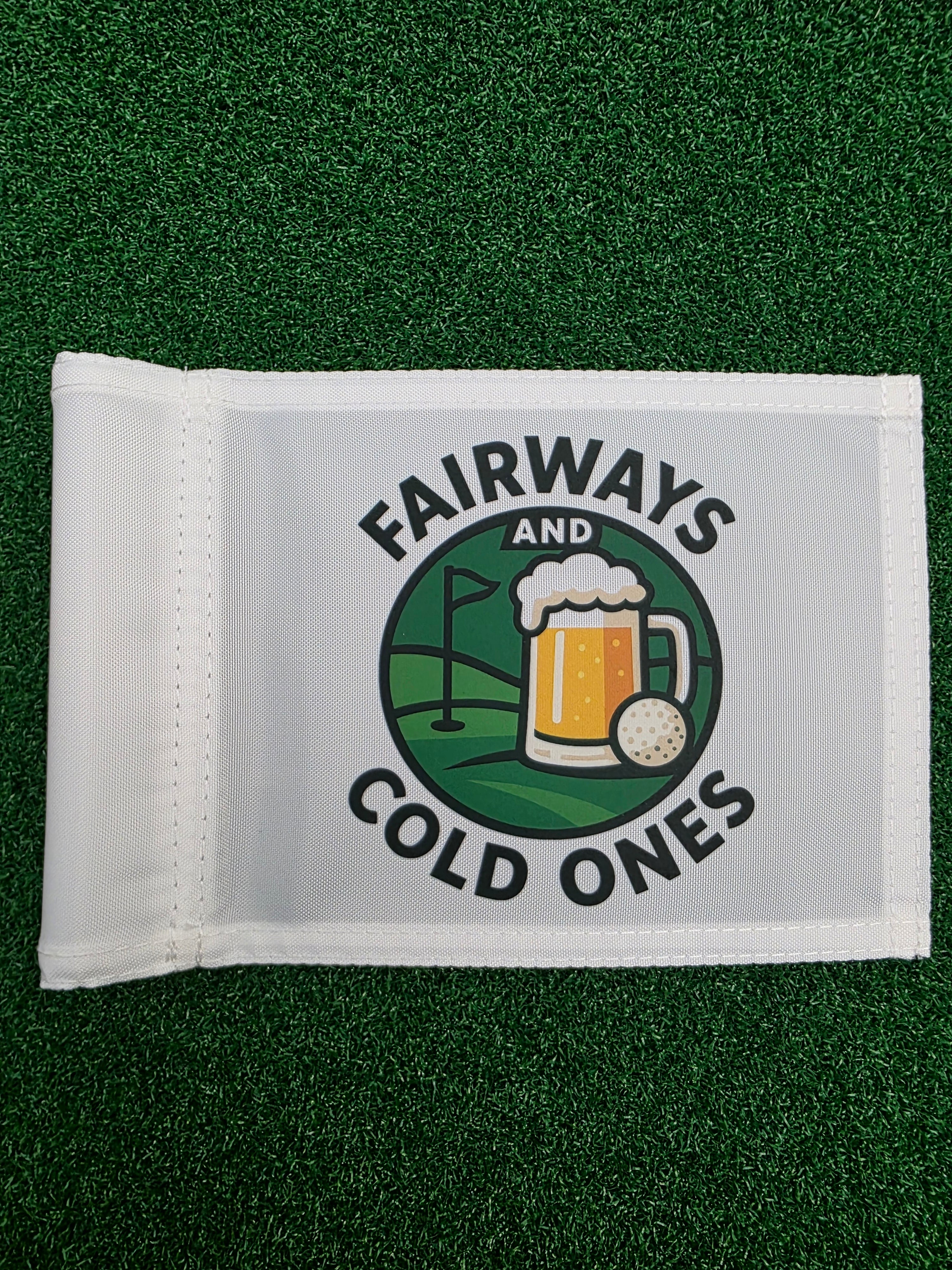 Fairways and Cold Ones – Flips Golf Flags